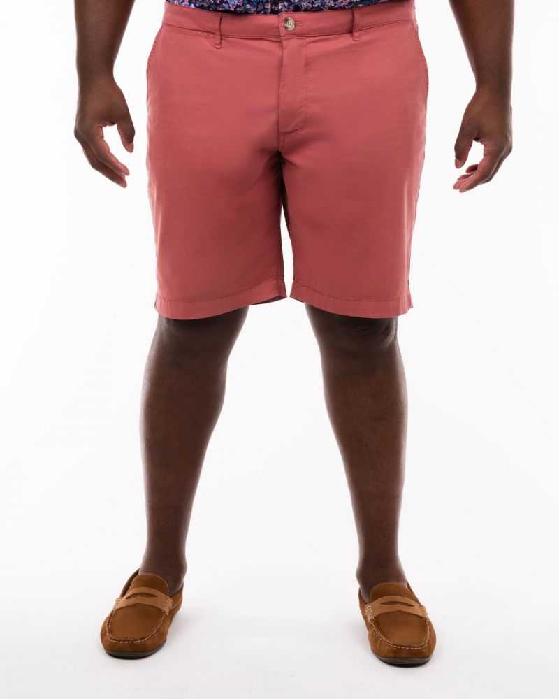 Short chino grande taille rouge - Size-factory