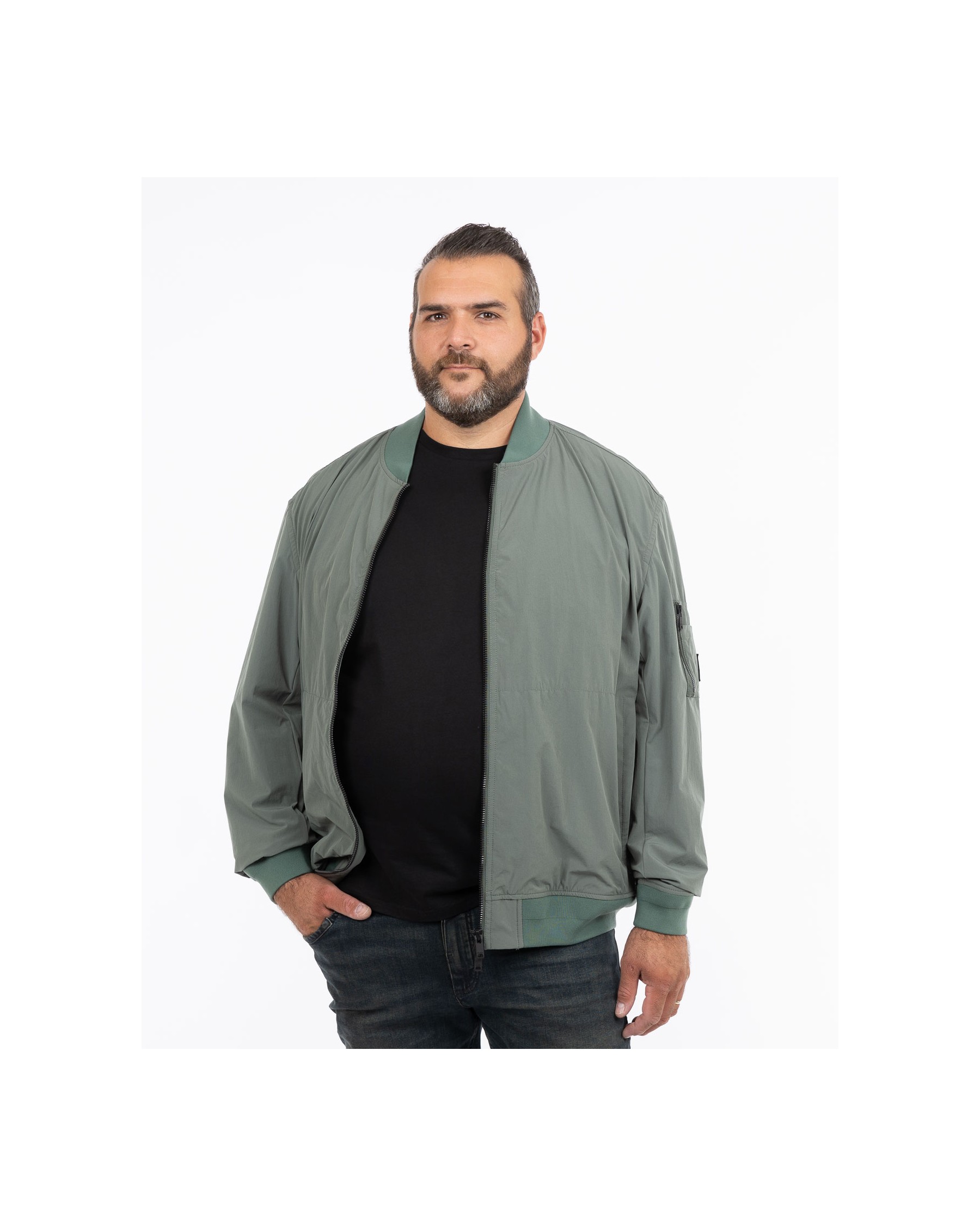 Bombers Obear grande taille vert - Size-factory