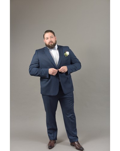 Black Square Costume complet grande taille bleu - Size-factory